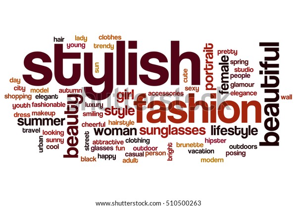 Stylish Word Cloud Concept Stock Illustration 510500263