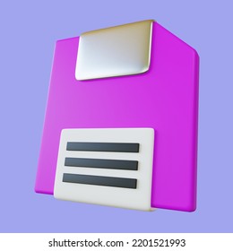 Stylized 3d Floppy Disk Memory Illustration Stock Illustration ...