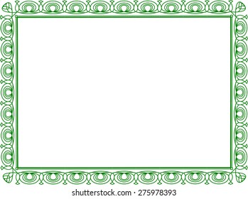 Stylized Border Frame 스톡 일러스트 275978393 | Shutterstock