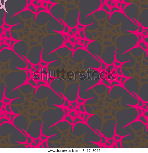Stylized Cobweb Seamless Pattern Can Be Stock Illustration 541746049 ...