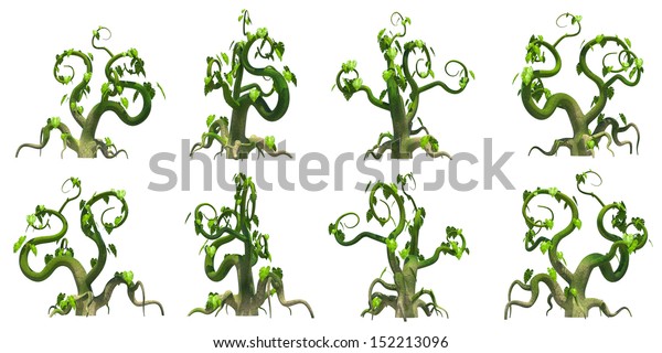Stylized Creeper Side View 3d Rendered Stock Illustration 152213096