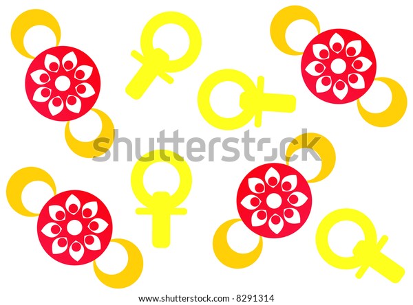 Stylized Dummies Wrapped Sweets Stock Illustration 8291314 | Shutterstock