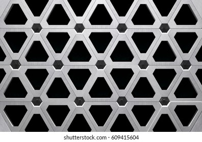 Stylized Geometric Grill Color Segments 3d Stock Illustration 609415565
