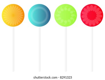 Lollipop Different Colors Recolored Isolated On Stock Photo (Edit Now ...
