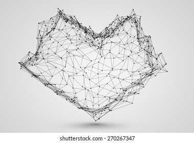 Stylized Low Poly Wire Construction Concept: ilustrações stock ...