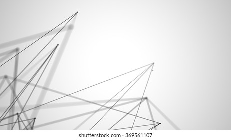 Stylized Low Poly Wire Construction Concept: ภาพประกอบสต็อก 369561107 ...