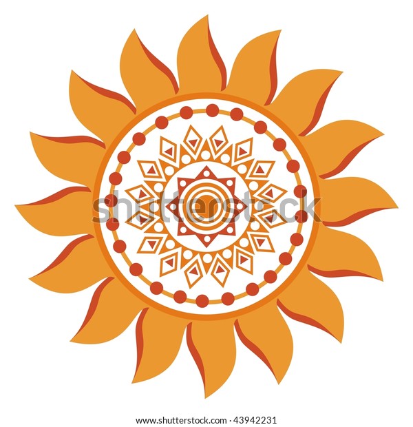 「Stylized Sun Element Your Design」のイラスト素材 43942231 | Shutterstock