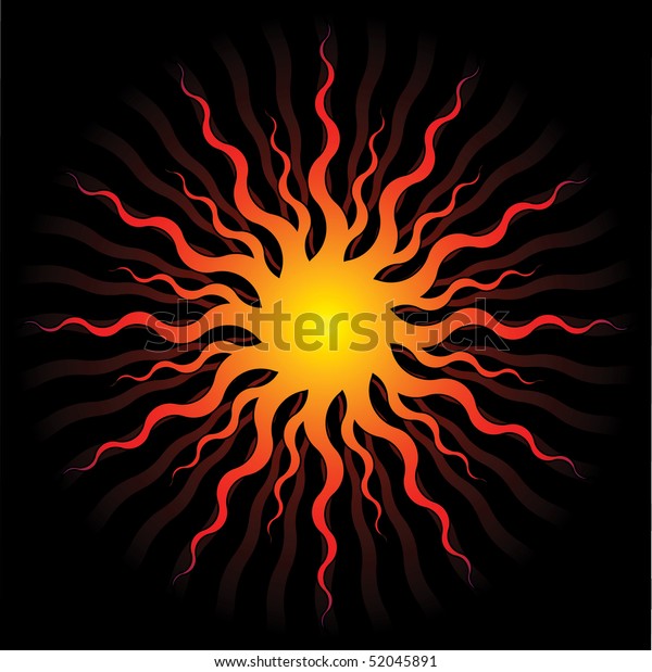 Stylized Sun Graphic Stock Illustration 52045891