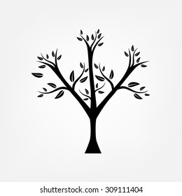 Tree One Line Drawing Ecology Concept Stock Vector (Royalty Free ...