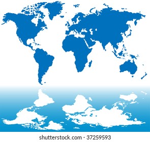 Stylized World Map Background Stock Illustration 37259593 | Shutterstock
