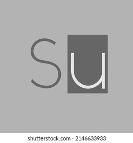 Su Elegant Initial Name Logo Linked Stock Illustration 2146633933 ...