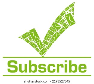 Subscribe Concept Image Text Envelopes Symbols Stock Illustration ...