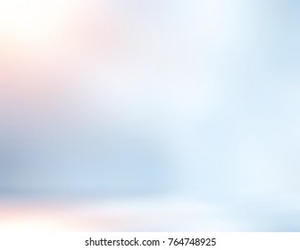 Subtle Light Blue Empty Room 3d Stock Illustration 764748925 | Shutterstock