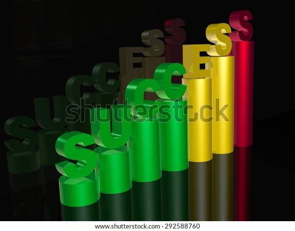 Success Abstract Background Graph Caption Stock Illustration 292588760 ...