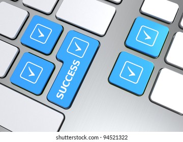 Success Key Concept Button Success Text Stock Photo 81720811 | Shutterstock