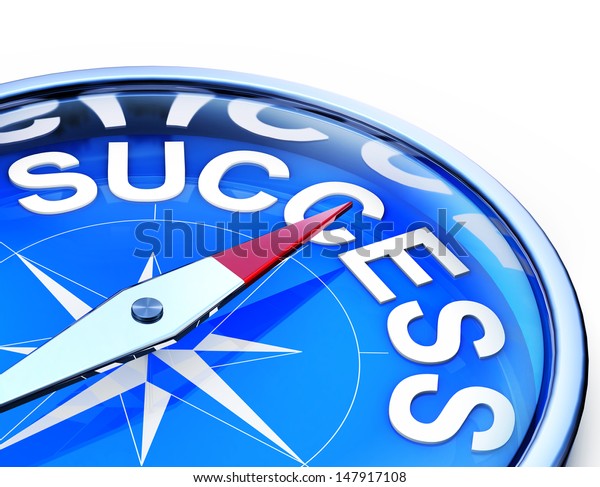 Success Compass Stock Illustration 147917108