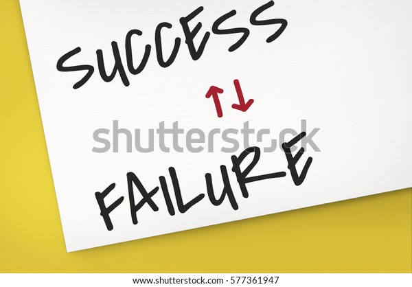 Success Failure Arrow Down Word Stock Illustration 577361947 | Shutterstock