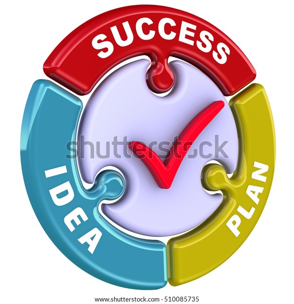Success Idea Plan Check Mark Form Stock Illustration 510085735 ...