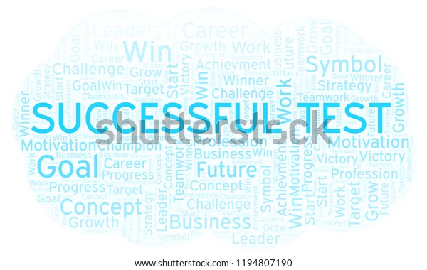 Successful Test Word Cloud Stock Illustration 1194807190 | Shutterstock