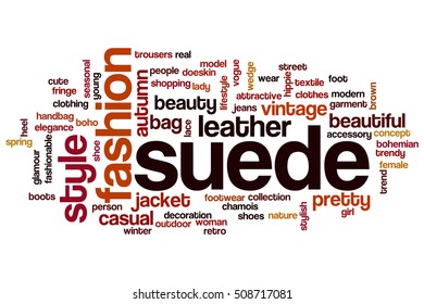 Suede Word Cloud Concept Stock Illustration 508717081 | Shutterstock