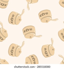 Sugar Cartoon Seamless Pattern Background Stock Illustration 285518300 ...