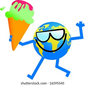 Summer Globe Stock Illustration 16595545 | Shutterstock