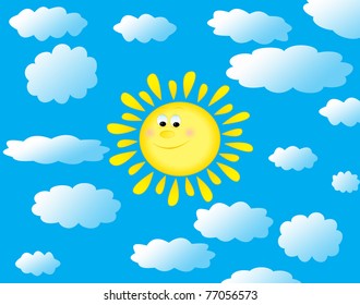Cartoon Sun Sky Banner: เวกเตอร์สต็อก (ปลอดค่าลิขสิทธิ์) 664073050 ...