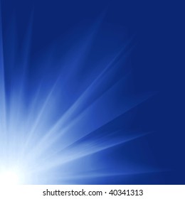 Deep Blue Banner Vector Glowing Rays Stock Vector (Royalty Free ...