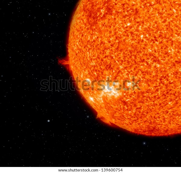 Sun Earth Size Comparison Elements This 스톡 일러스트 139600754 | Shutterstock