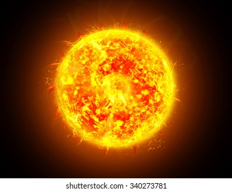 Sun Solar Atmosphere Isolated On Black Stock Footage Video (100% ...