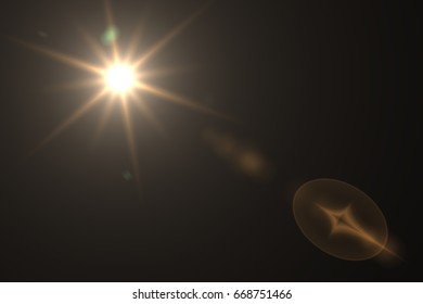 Sun Light Flare Stock Illustration 668751466 | Shutterstock