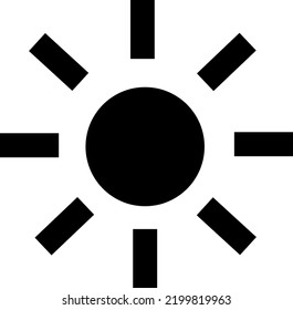 Sun Plain Black Form Stock Illustration 2199819963 | Shutterstock