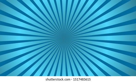 Sun Rays Background Blue Radiate Sun Stock Illustration 1517483615 ...