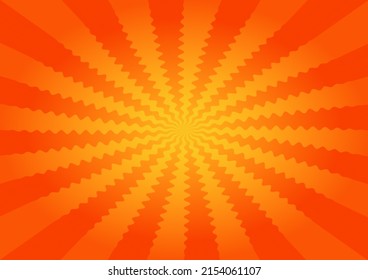 Sun Rays Background Retro Background Orange Stock Illustration ...