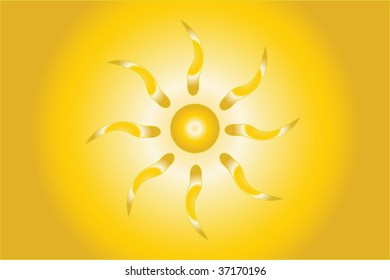 Sun Rays Beaming Bright Sun Stock Illustration 37170196 | Shutterstock