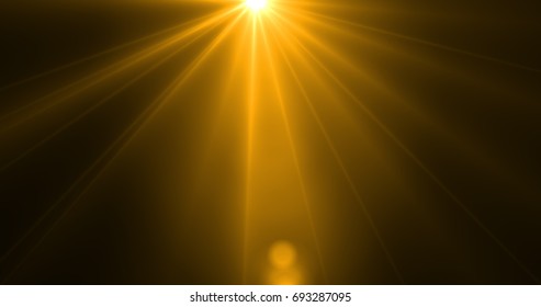 Sun Rays Isolated On Black Background Stock Illustration 693287095 ...
