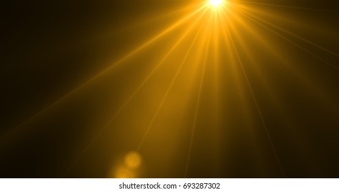 Sun Rays Isolated On Black Background Stock Illustration 693287302