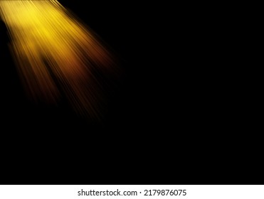 Sun Rays Light On Black Background Stock Illustration 2179876075 ...