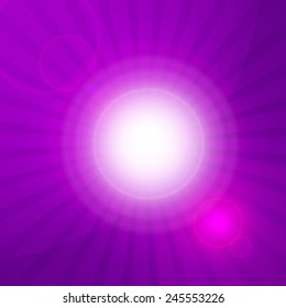 Sun Rays Purple Background Stock Illustration 245553226 | Shutterstock