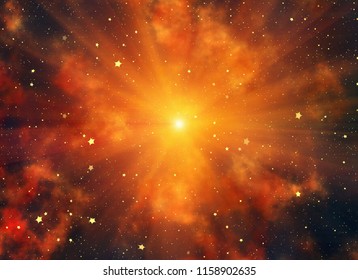 Sun Rays Space Backgrounds Stock Illustration 1158902635