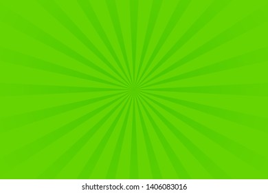 Sunburst Green Rays Pattern Radial Sunburst Stock Illustration 1406083016
