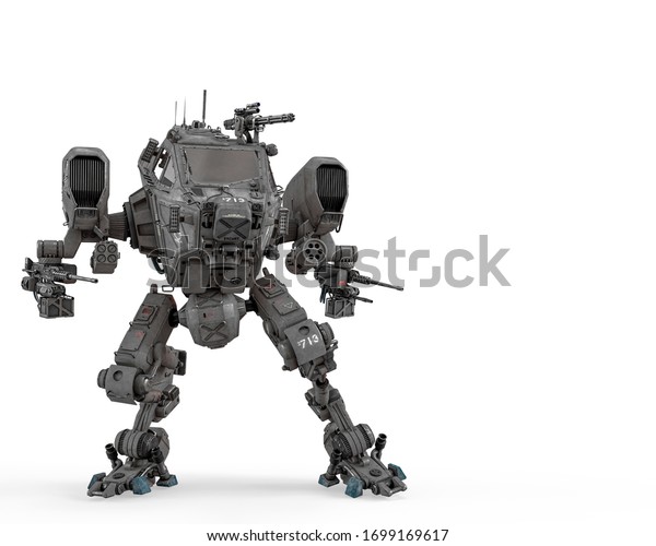 Super Combat Machine 3d Illustration Stock Illustration 1699169617