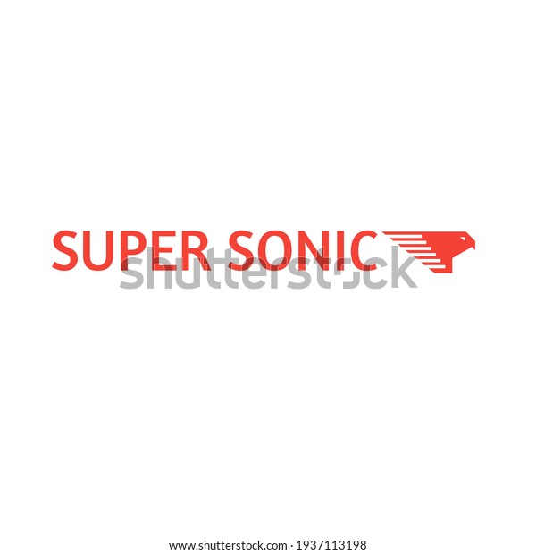Super Sonic Logo Eagle Shape Stock Illustration 1937113198