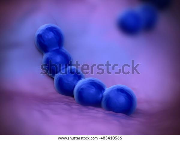 「Superbug Staphylococcus Aureus Mrsa Bacteria 3d」のイラスト素材 483410566 ...