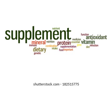 Supplement Word Cloud Stock Illustration 182515775 | Shutterstock