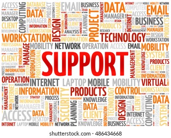 Support Word Cloud Concept Stock Illustration 486434668 | Shutterstock
