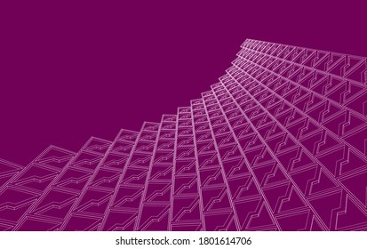 Surface Design Curved Shape 3d Graphics Stock Illustration 1801614706 ...