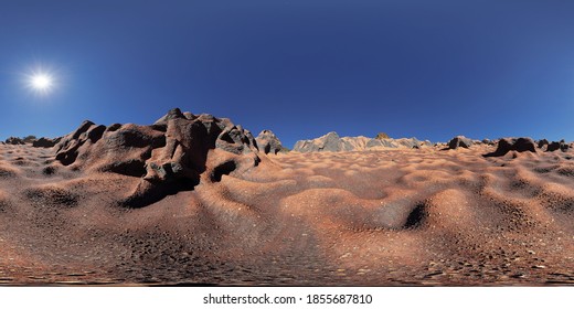 Surface Planet Mars 8k Hdri Map Stock Illustration 1855687810 ...