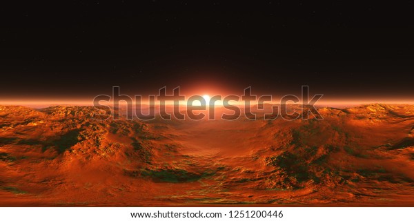 Surface Planet Mars Hdri Environment Map Stock Illustration 1251200446 ...