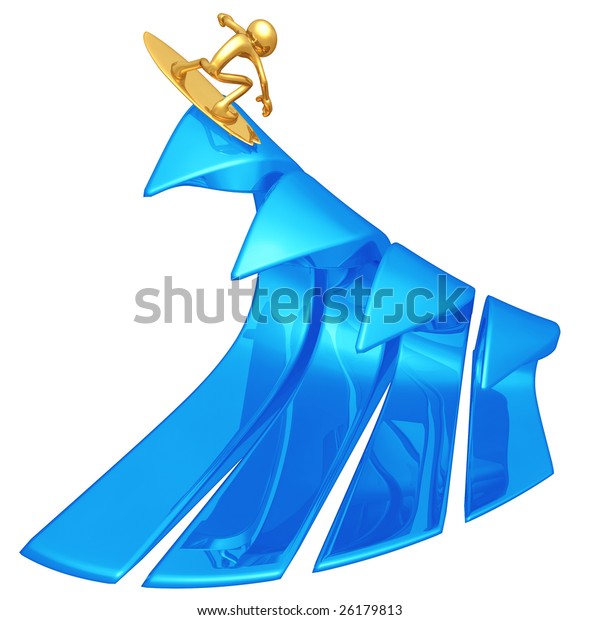 Surfing Bar Graph Stock Illustration 26179813 | Shutterstock